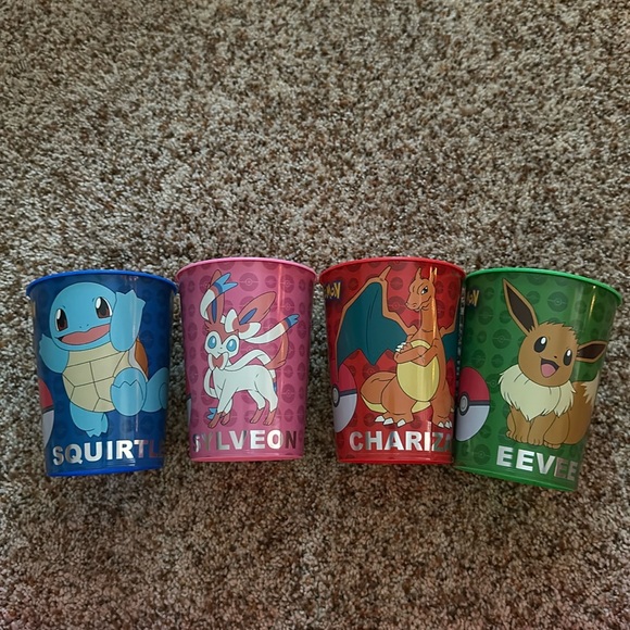 Pokemon | Party Supplies | Pokemon Plastic Cups 4 | Poshmark
